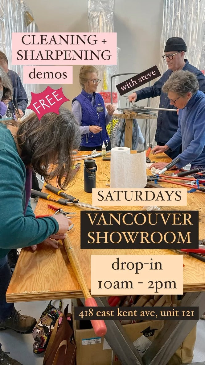 Cleaning & Sharpening Saturdays in Vancouver – Gardener's Kit